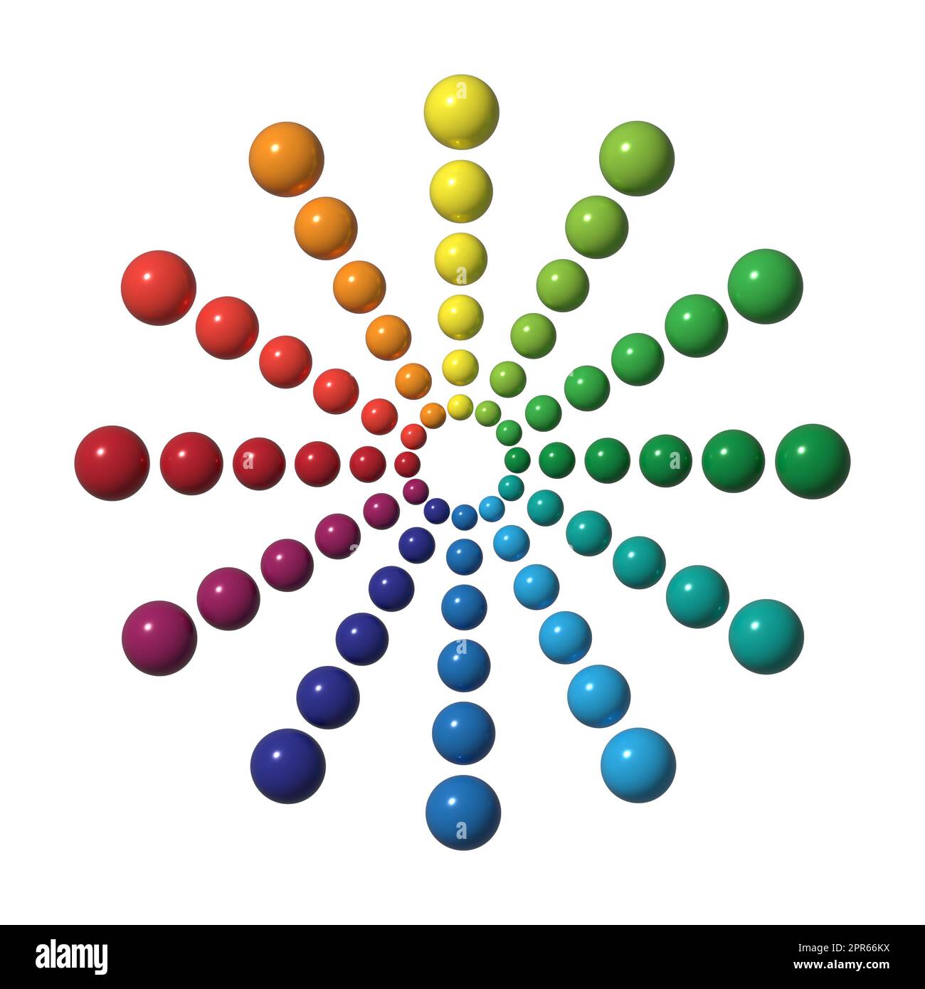 Rainbow colors color palette on white background - illustration Stock ...