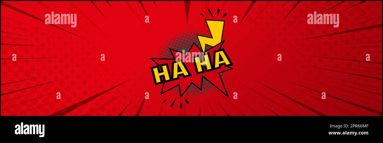 Comic lettering HA-HA on white background - Vector illustration Stock ...