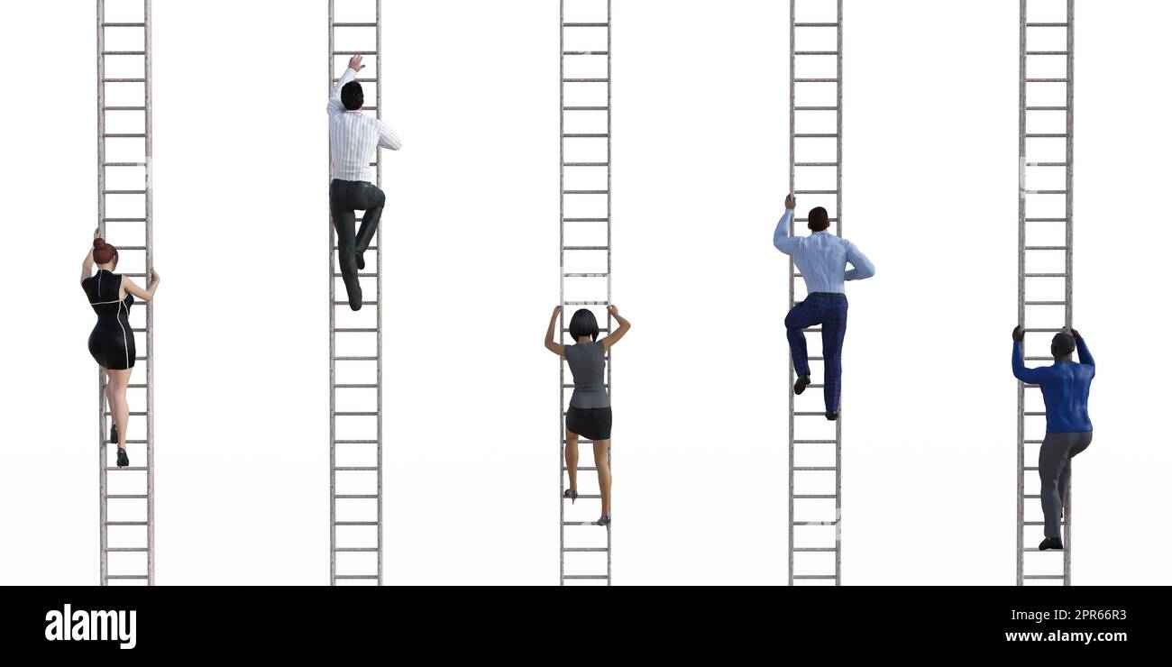 Climb the Corporate Ladder as a Business Concept Stock Photo - Alamy