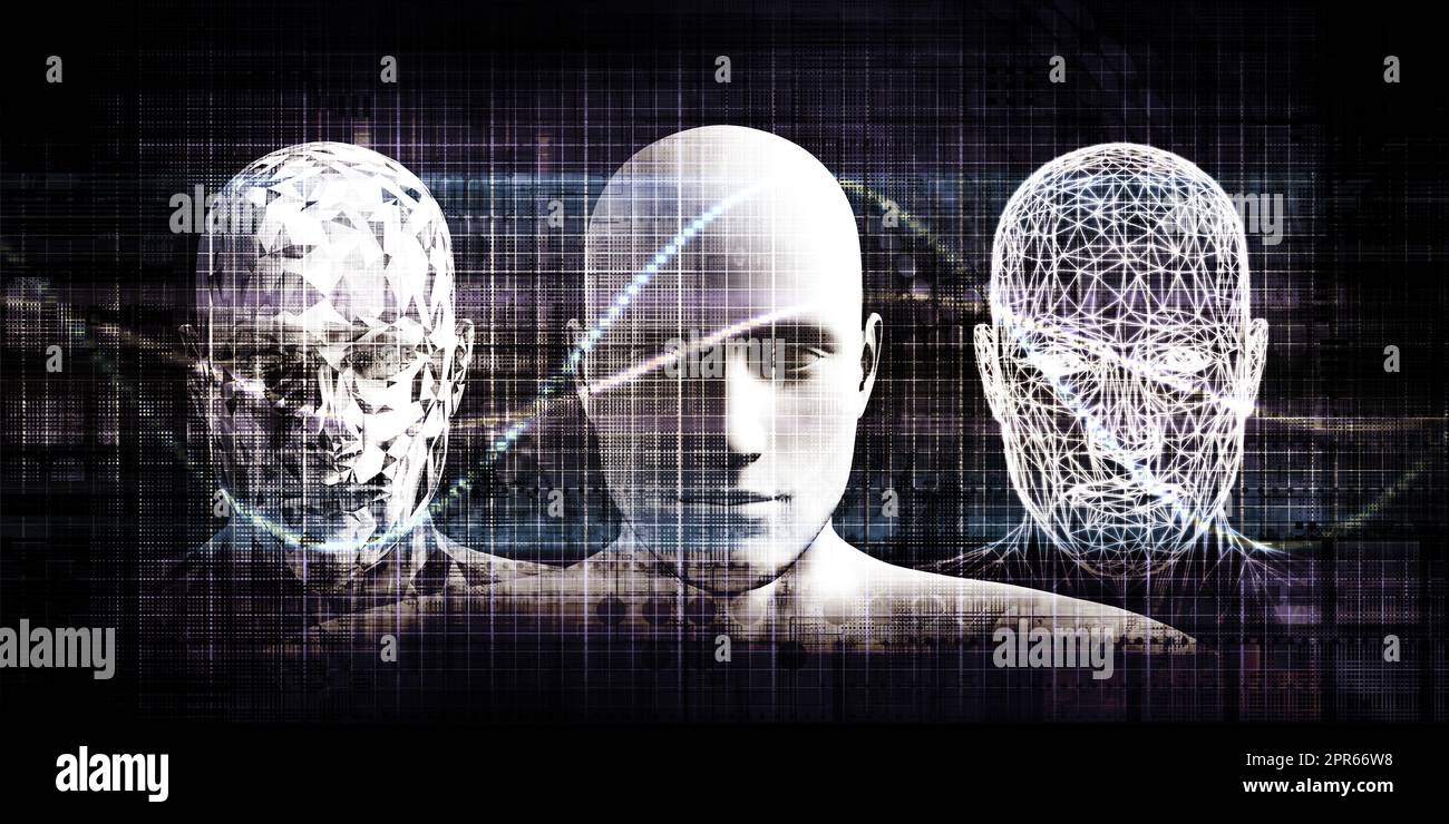 AI Economy of the Future with Humans and Robots Stock Photo - Alamy