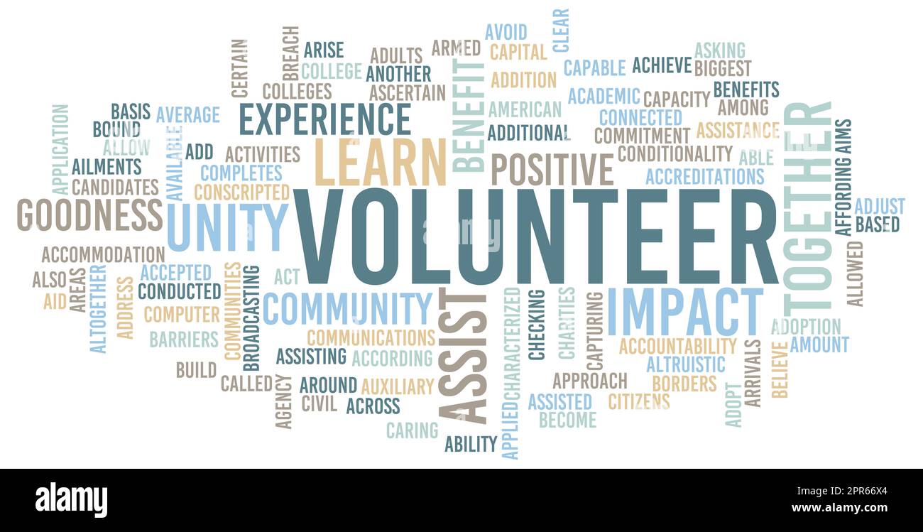 Volunteer as a Community Charity Hope Concept Abstract Stock Photo - Alamy