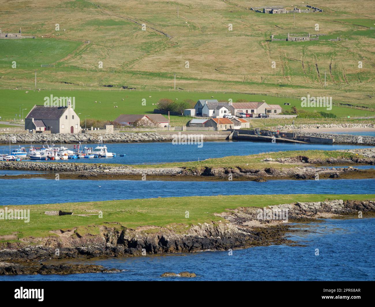 Lerwick and the shetland islands in scotland Stock Photo - Alamy
