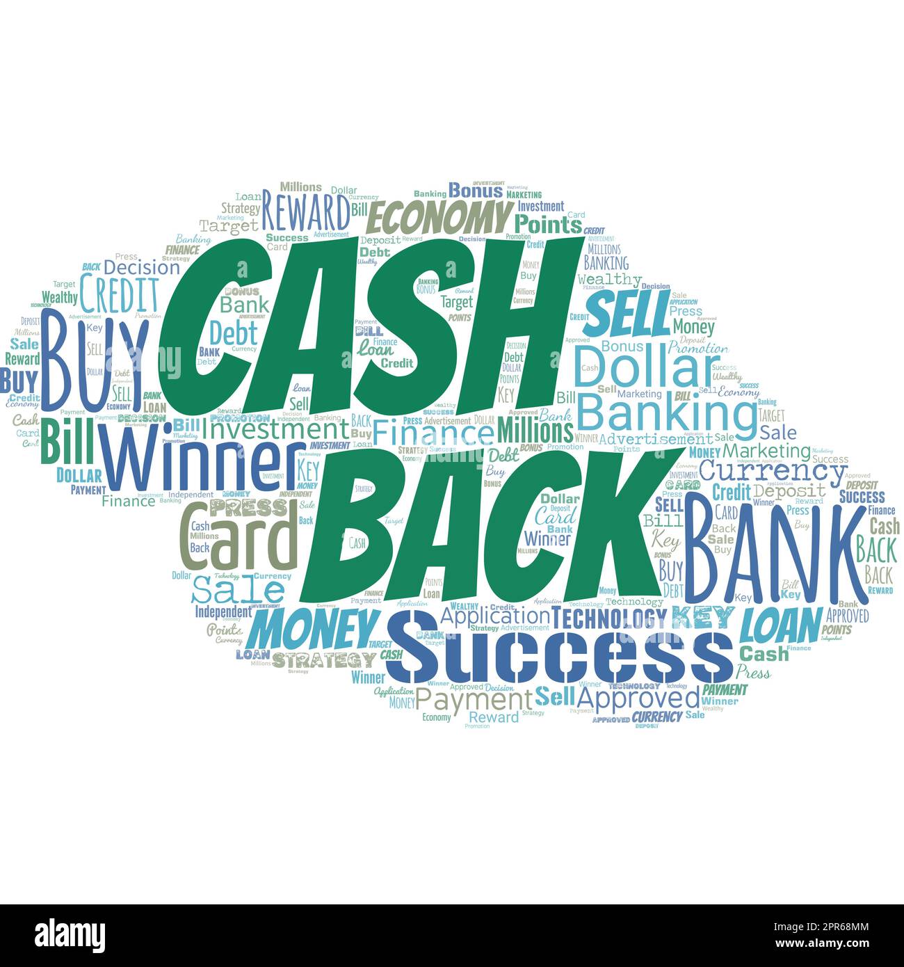 Big word cloud in the shape of UFO with words cash back. Incentive ...