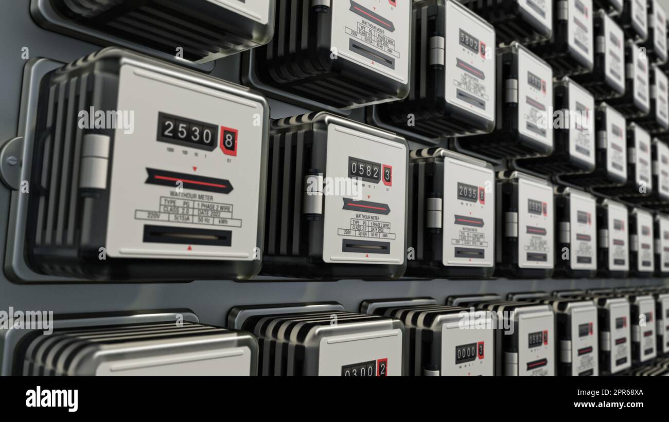 Meter box 3d hi-res stock photography and images - Alamy
