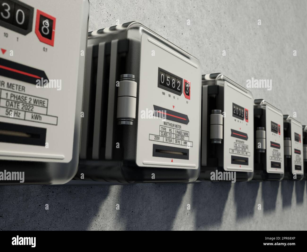 Meter box 3d hi-res stock photography and images - Alamy