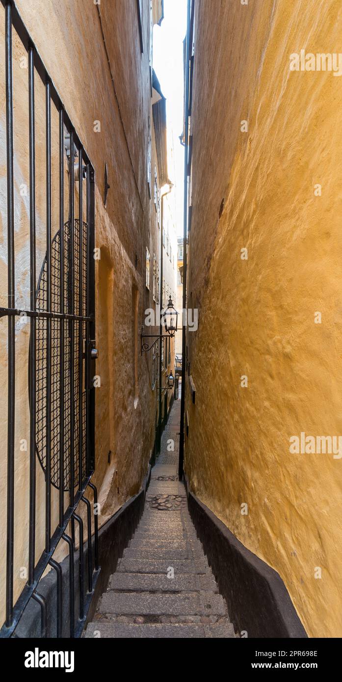Alley of Marten Trotzig, the narrowest street in Stockholm with 90 ...