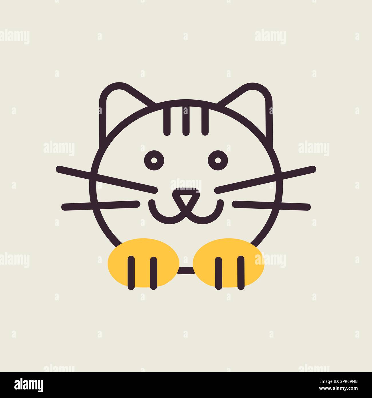 Cat vector isolated icon. Pet animal sign. Graph symbol for pet and ...