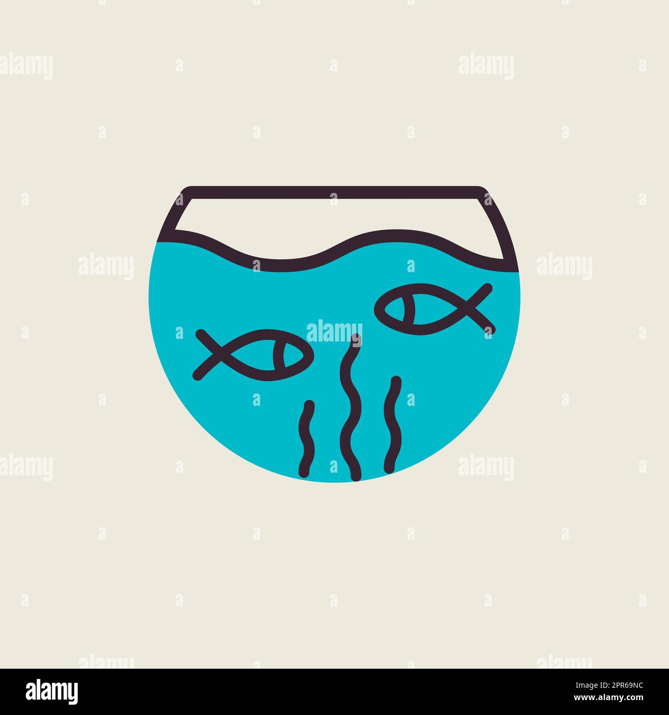 Fish aquarium vector icon. Pet animal sign. Graph symbol for pet and ...