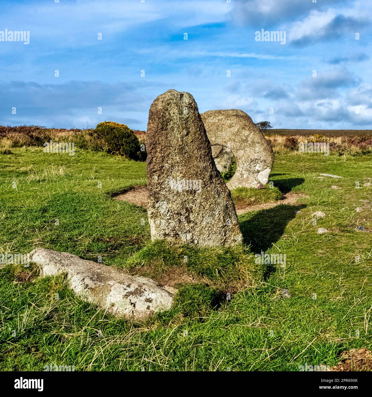 Men-an-Tol known as Men an Toll or Crick Stone - small formation of ...