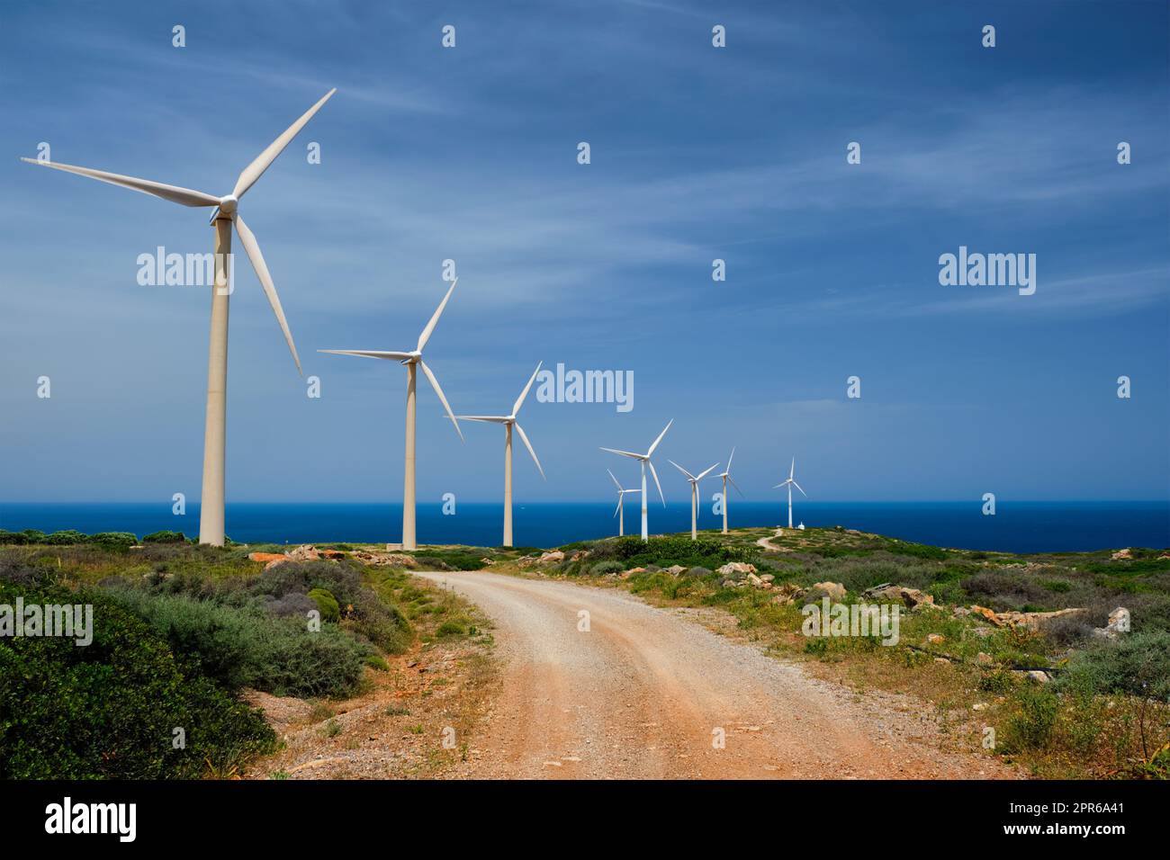 Wind farm turbines generating electricity hi-res stock photography and ...