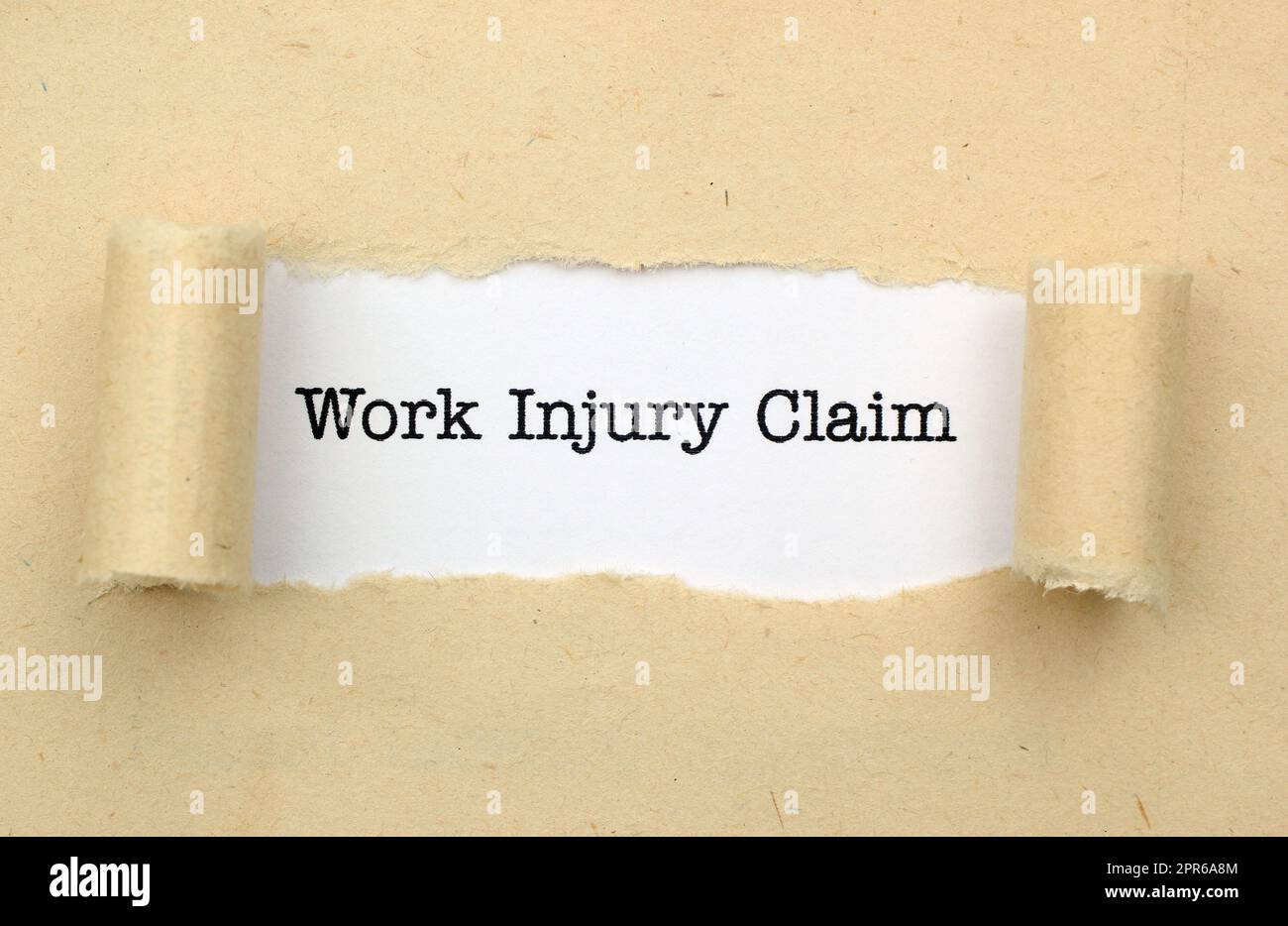 Work injury claim Stock Photo - Alamy