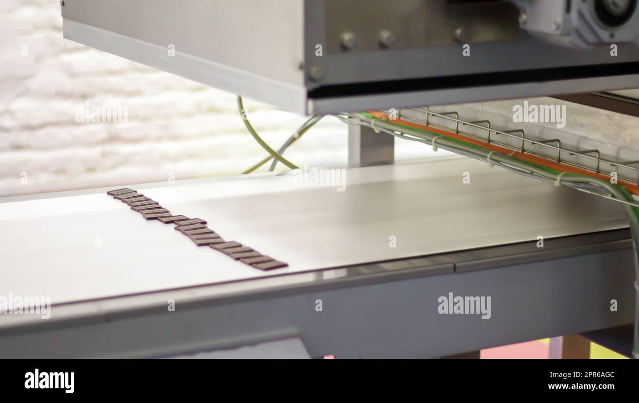 Factory for the production of sweets and chocolate. Automatic line for ...