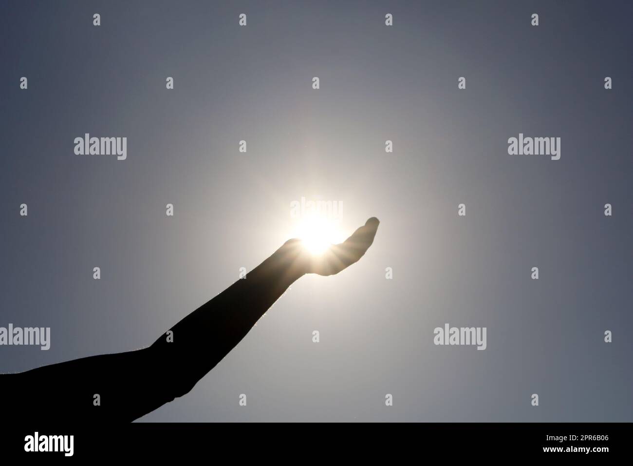 Hand light sky hi-res stock photography and images - Alamy