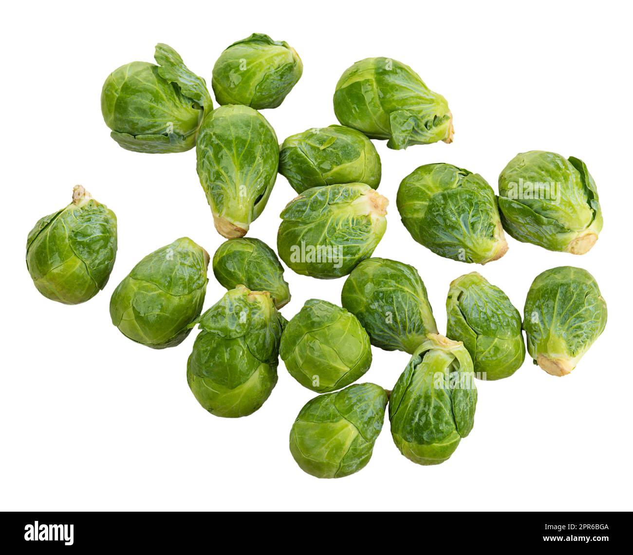 Brussel Sprouts on White Background Stock Photo - Alamy