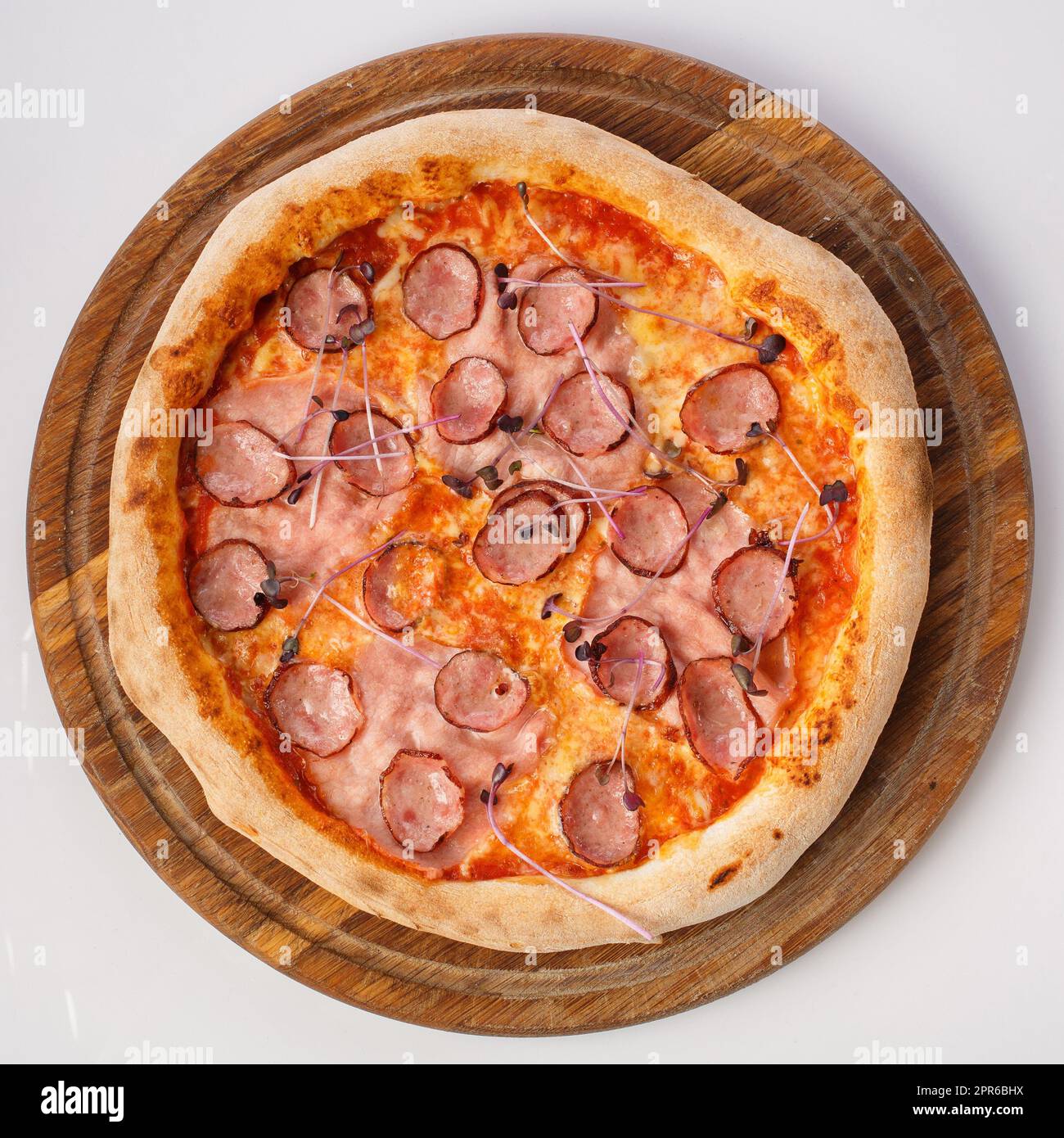 Pizza top view cheese hi-res stock photography and images - Alamy