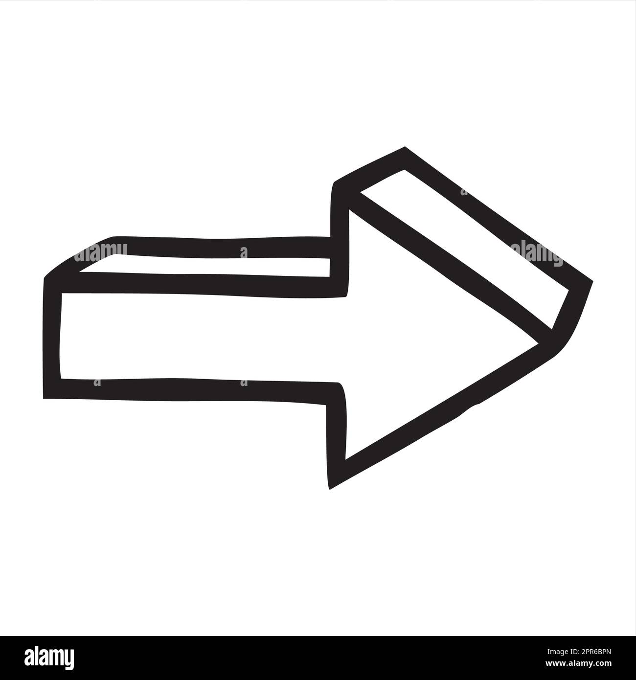 Doodle up arrow symbol hand drawn with thin line. Graphic design ...