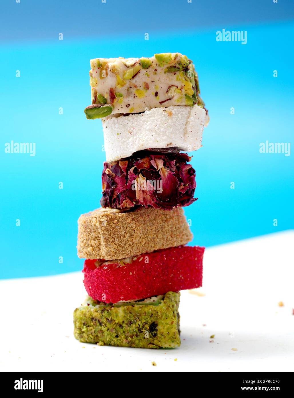 Traditional Turkish Delight pictured in studio Stock Photo - Alamy