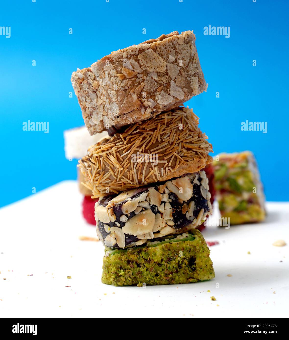 Traditional Turkish Delight pictured in studio Stock Photo - Alamy