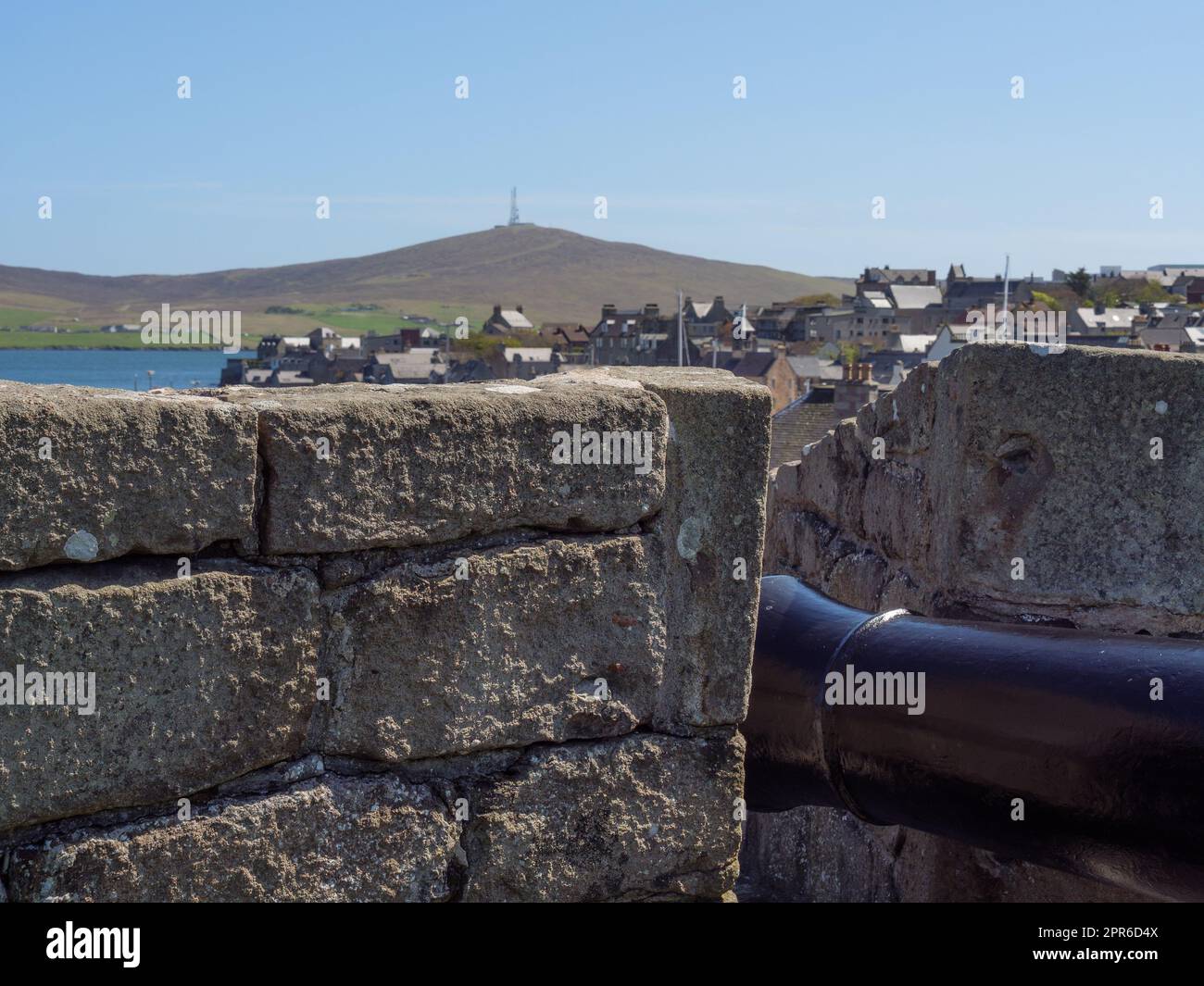 the shetland island with the city of Lerwick Stock Photo - Alamy
