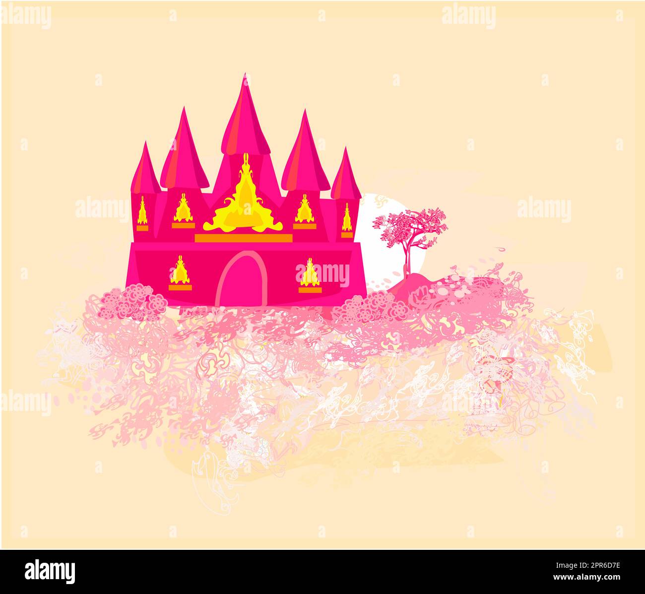 Magic Fairy Tale Princess Castle Stock Photo - Alamy