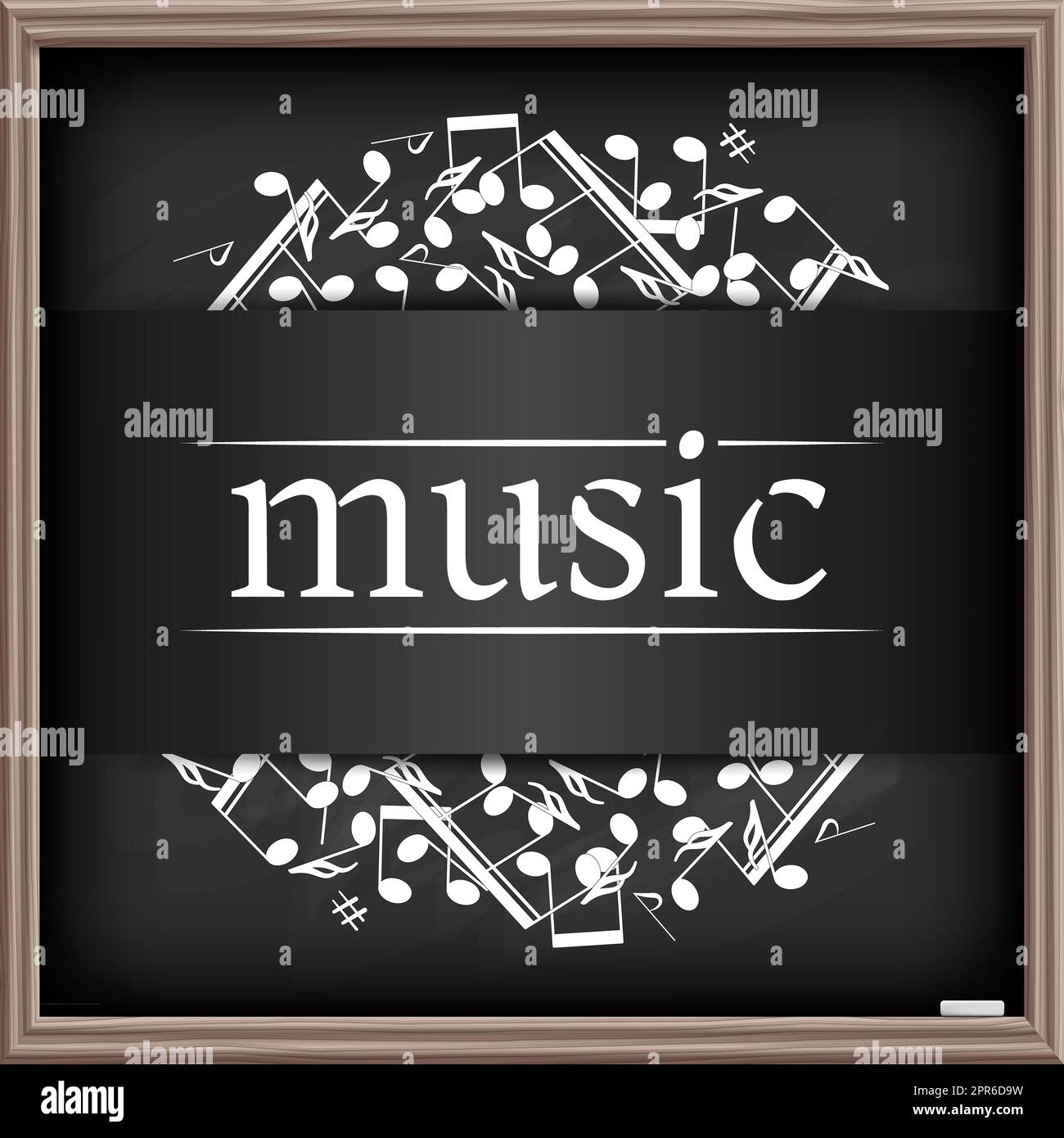 Music banner with shadow. Musical background. Place for your text ...