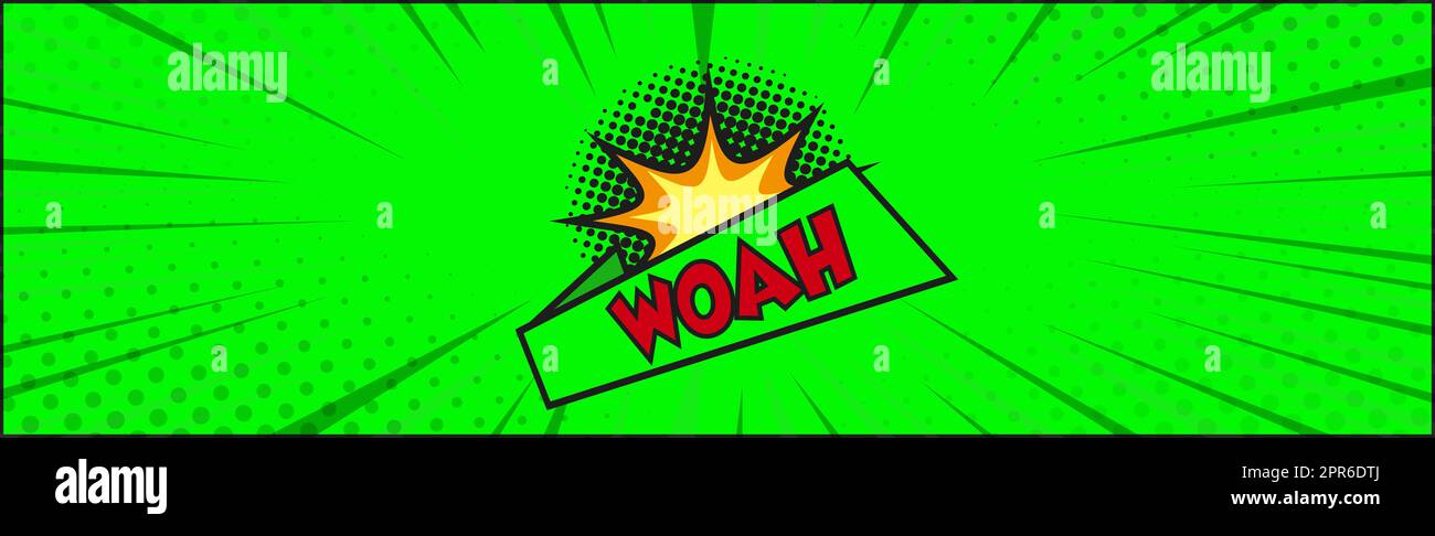 Comic lettering WOAH on white background - Vector illustration Stock ...