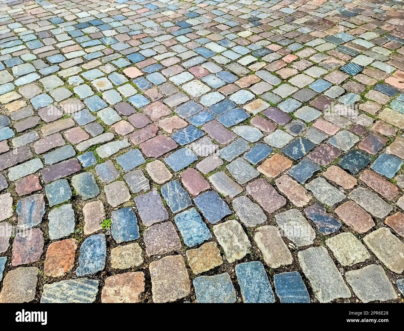 Old historical cobblestone roads and walkways all over europe Stock ...