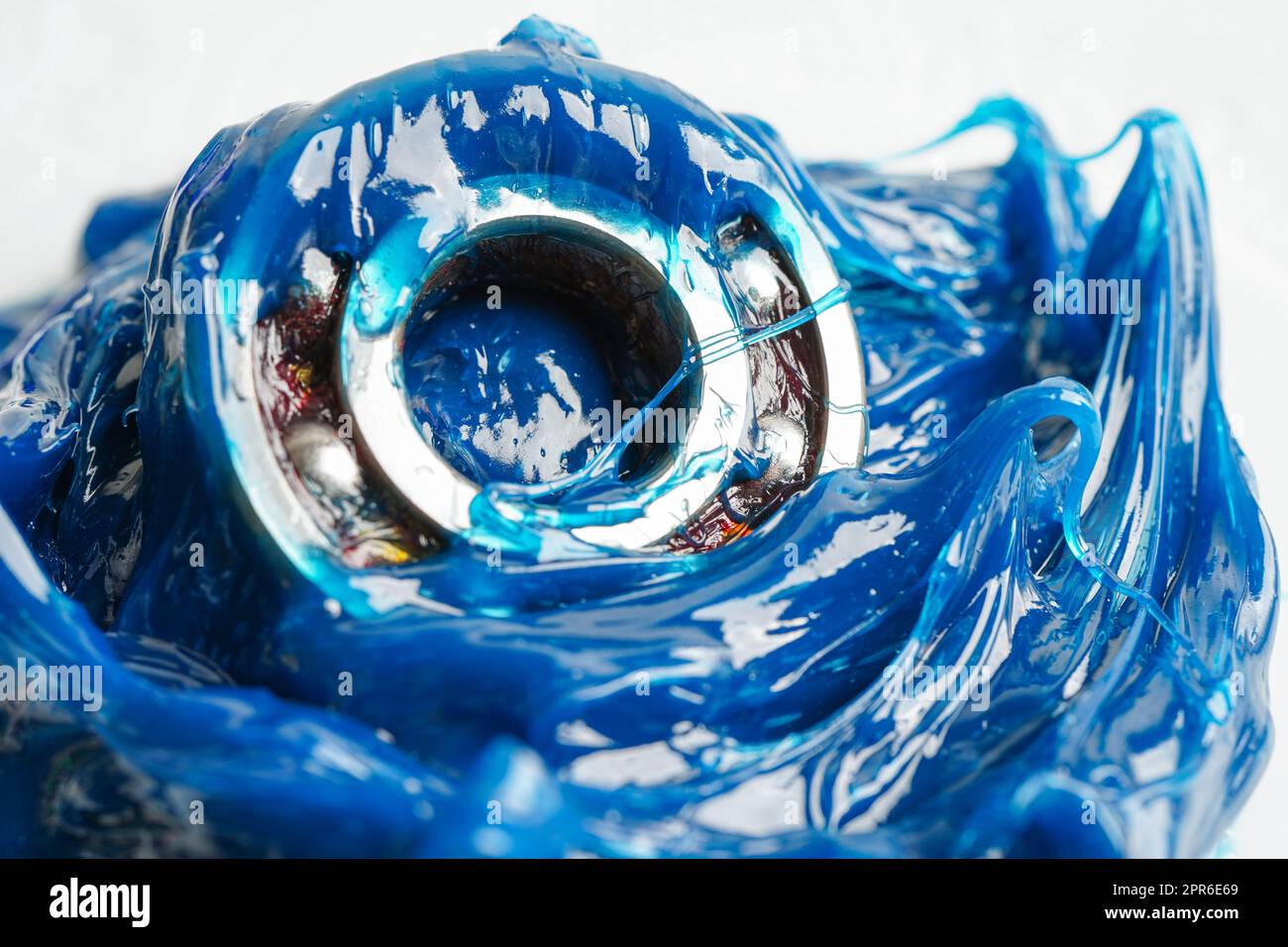 Grease and ball bearing, Blue premium quality synthetic lithium complex ...