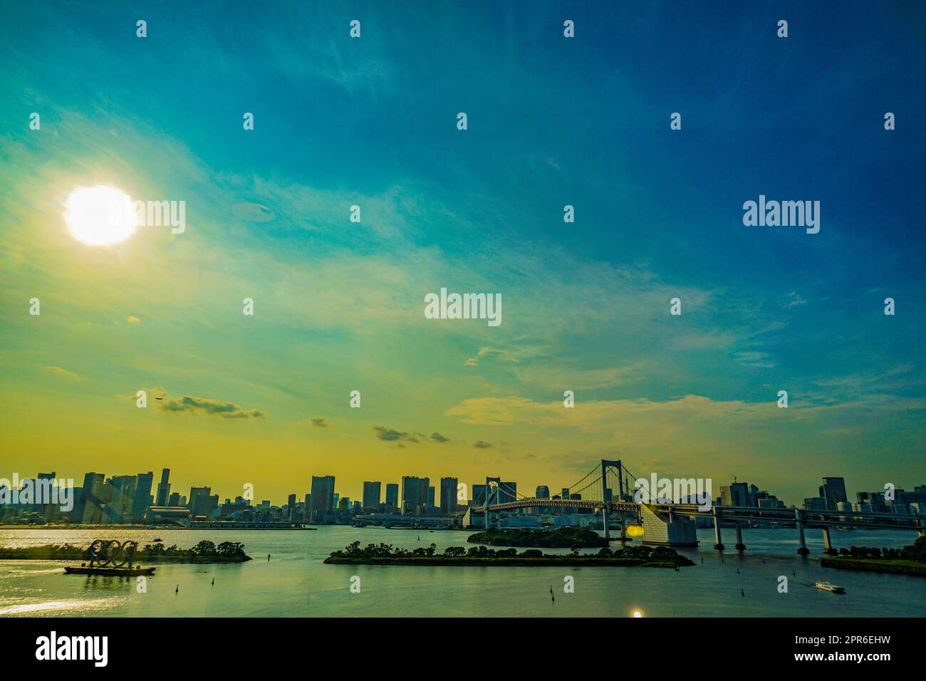 Tokyo town seen from Odaiba Stock Photo - Alamy
