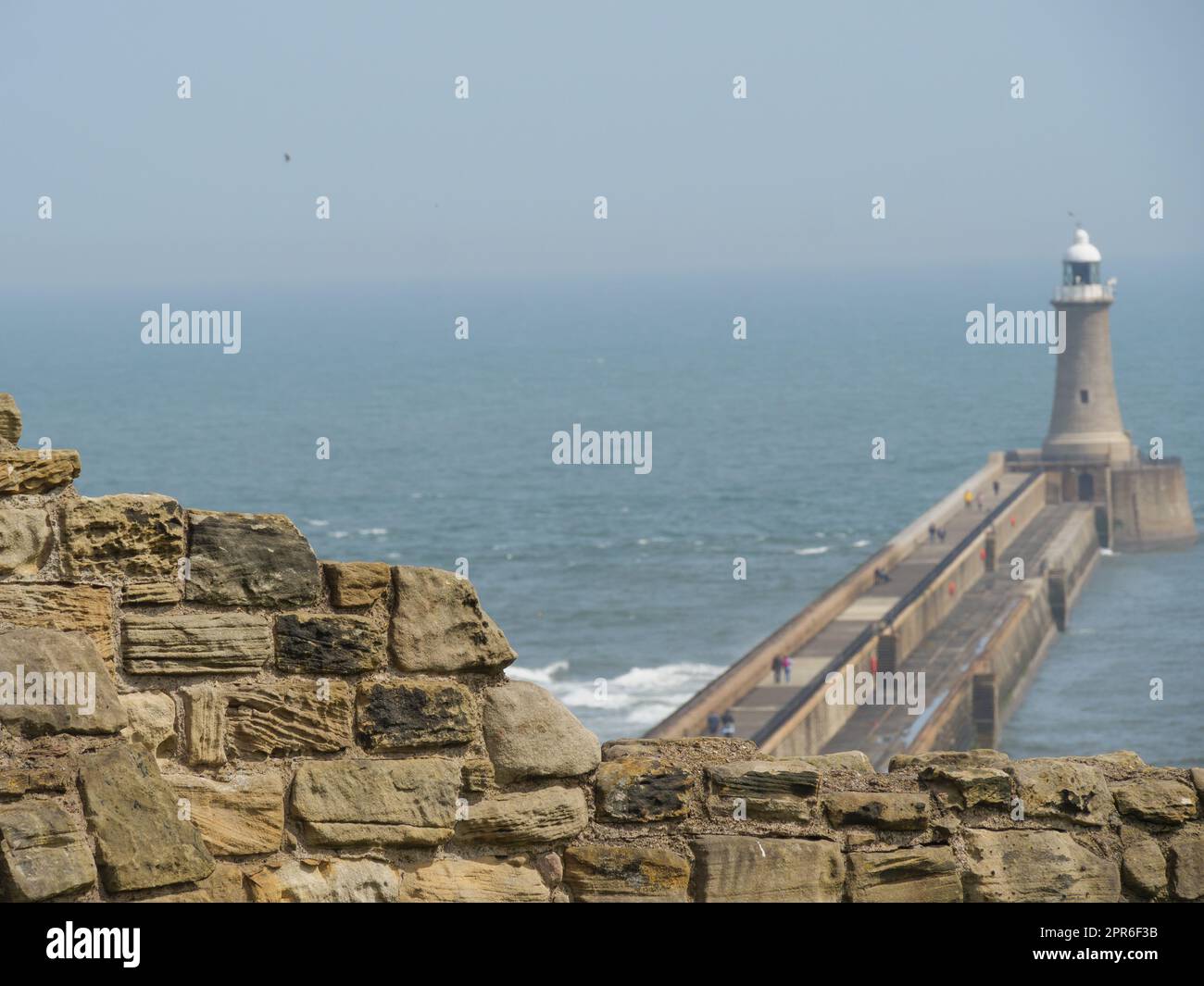 Tynemouth at the north sea in england Stock Photo - Alamy