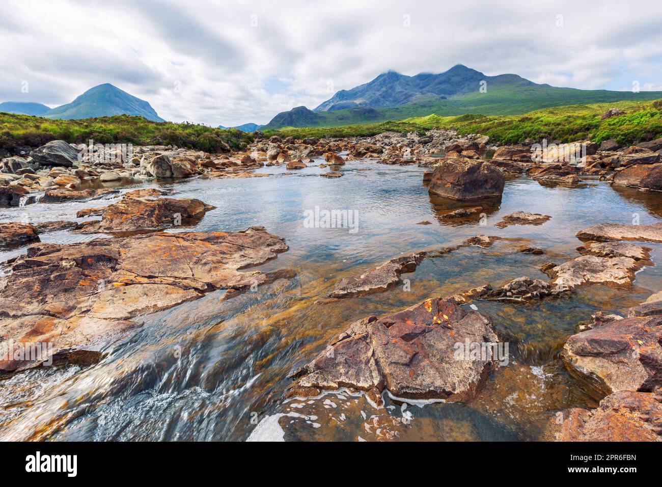 view on Black Cuillin ridge, Isle of Skye, Scotland Stock Photo - Alamy
