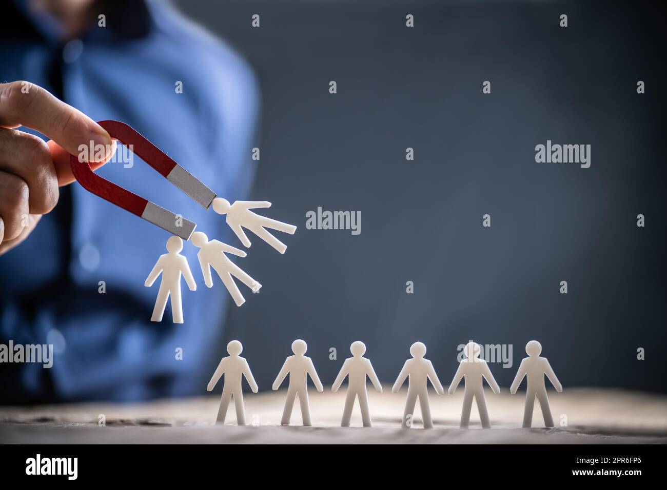 Magnet Attracting Paper Cut Out Stock Photo - Alamy