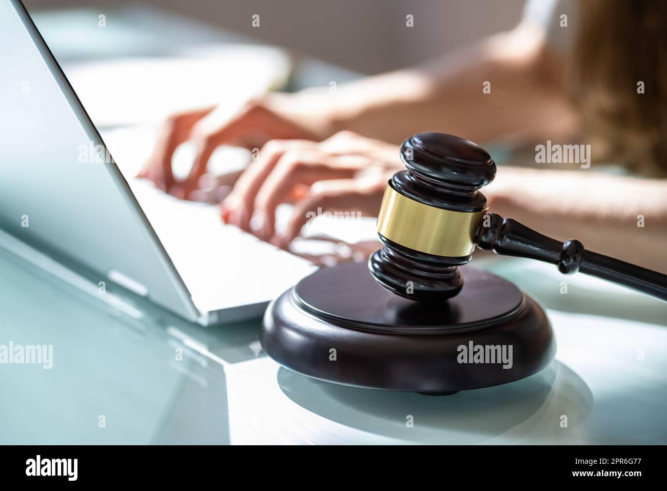 Legal Tech And Court Law Technology Stock Photo - Alamy
