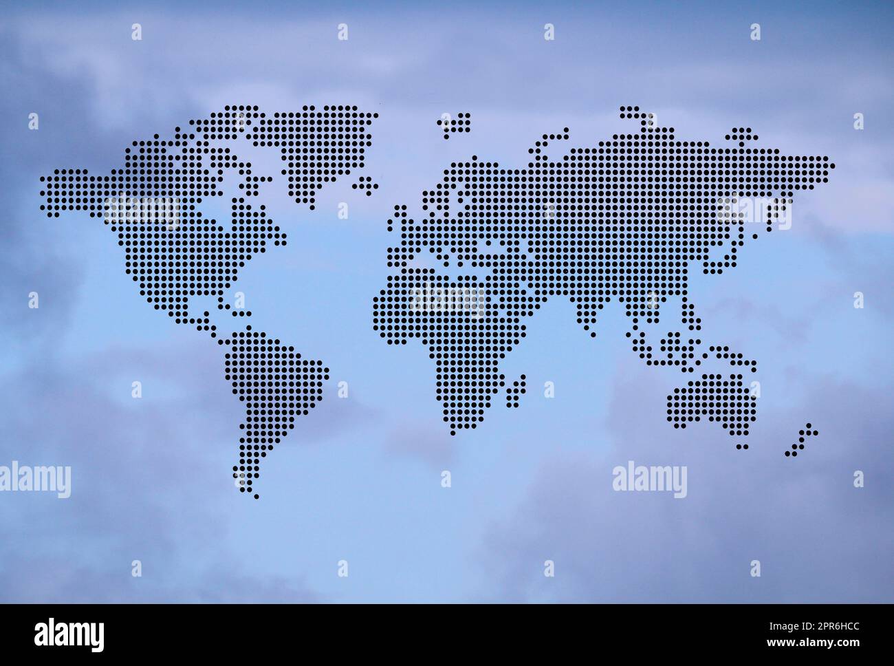 A simple world map in photo format, all rasterized Stock Photo - Alamy