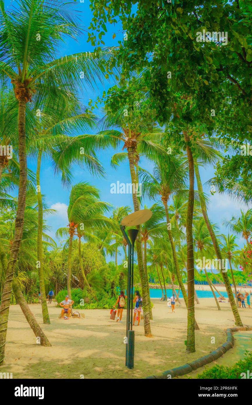 Sentosa Island Beach Stock Photo - Alamy