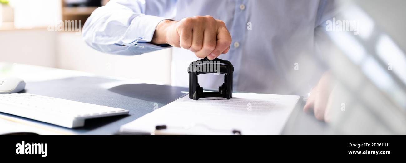 Hand stamping hi-res stock photography and images - Alamy