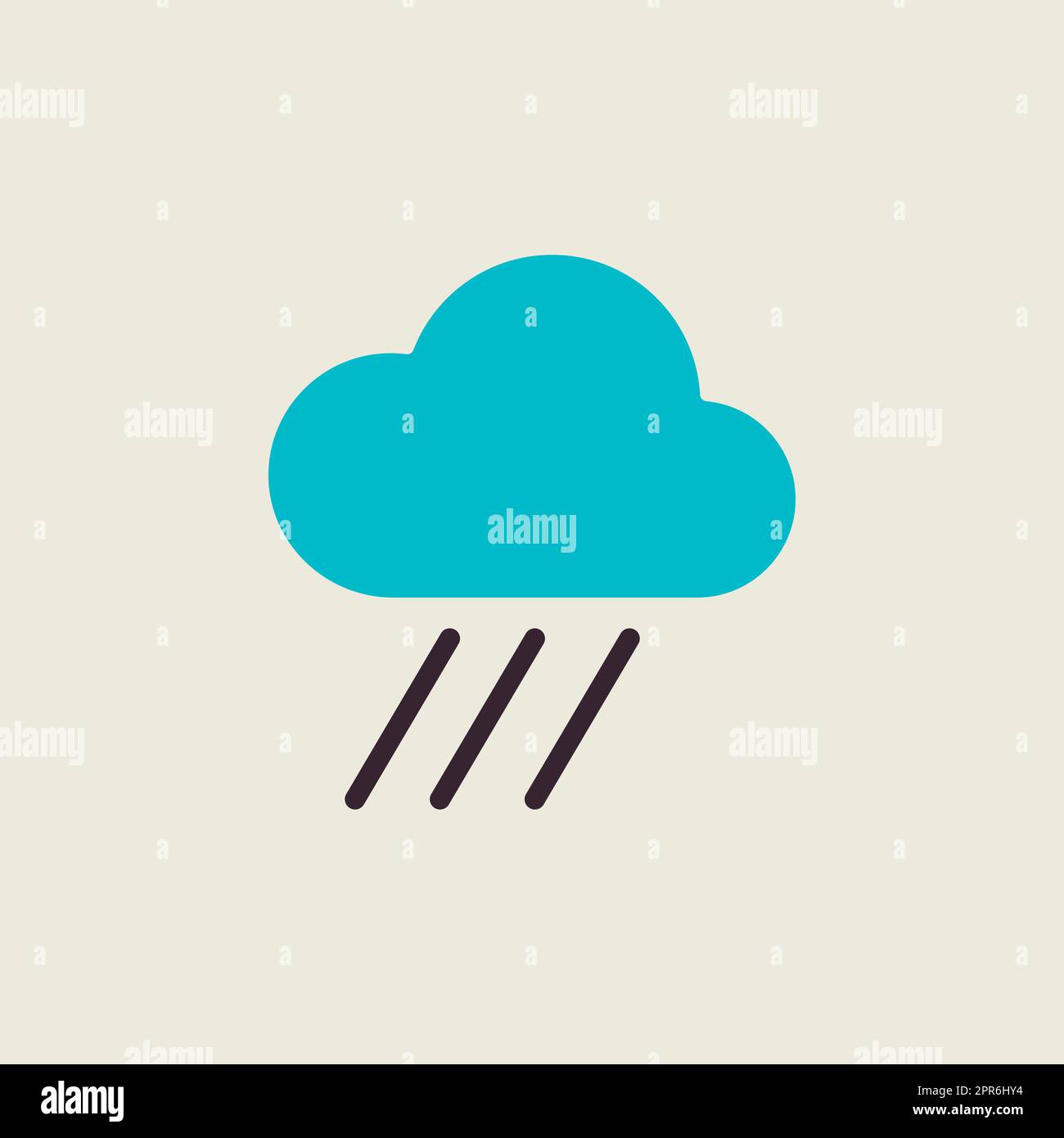 Raincloud vector icon. Meteorology sign. Graph symbol for travel ...