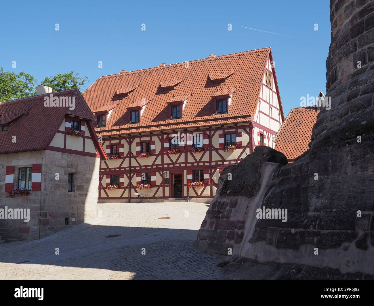 Nuernberger Burg castle in Nuernberg Stock Photo - Alamy
