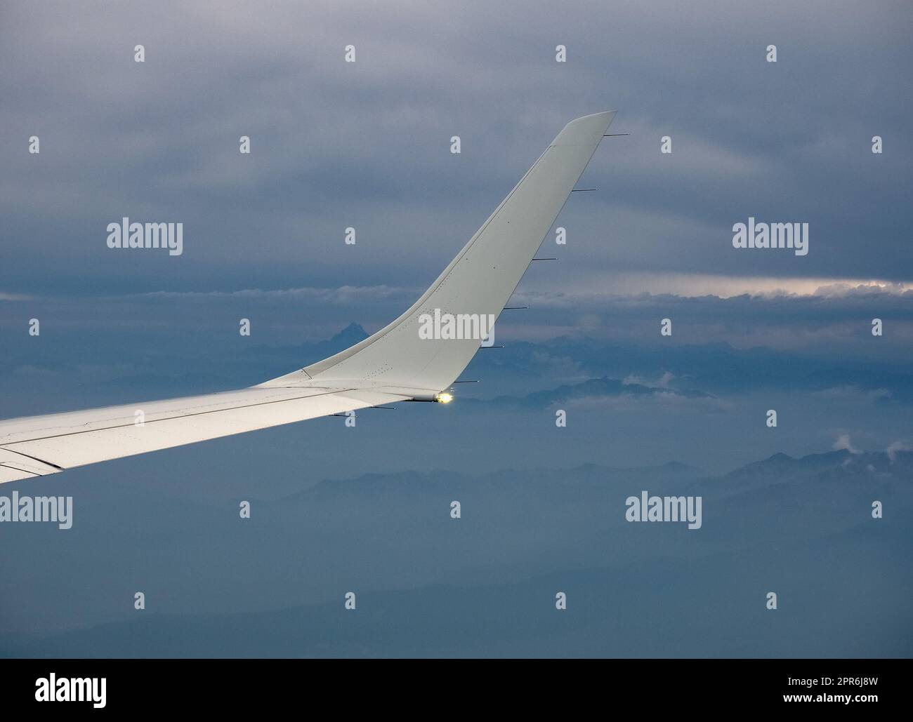 Wingtip winglet to improve aircraft drag Stock Photo - Alamy