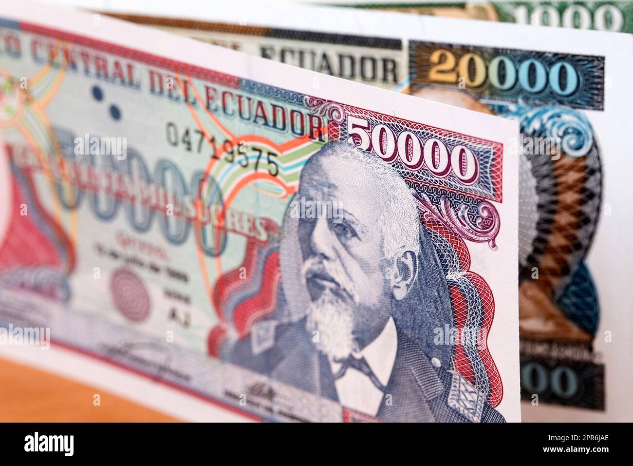Ecuadorian money a business background Stock Photo - Alamy