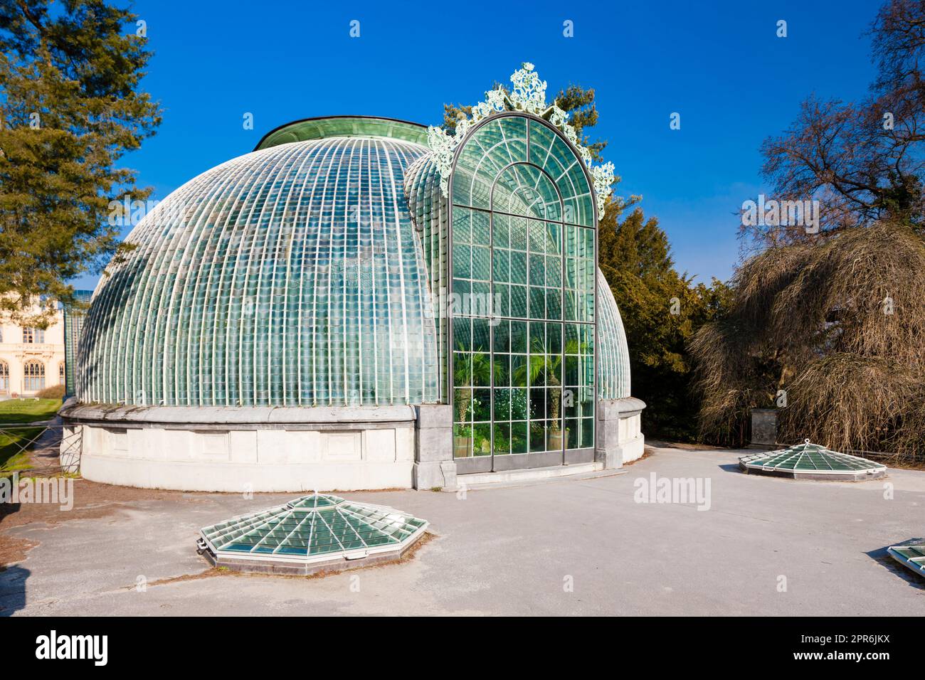 Lednice Castle in Southern Moravia, Unesco site, Czech Republic Stock ...