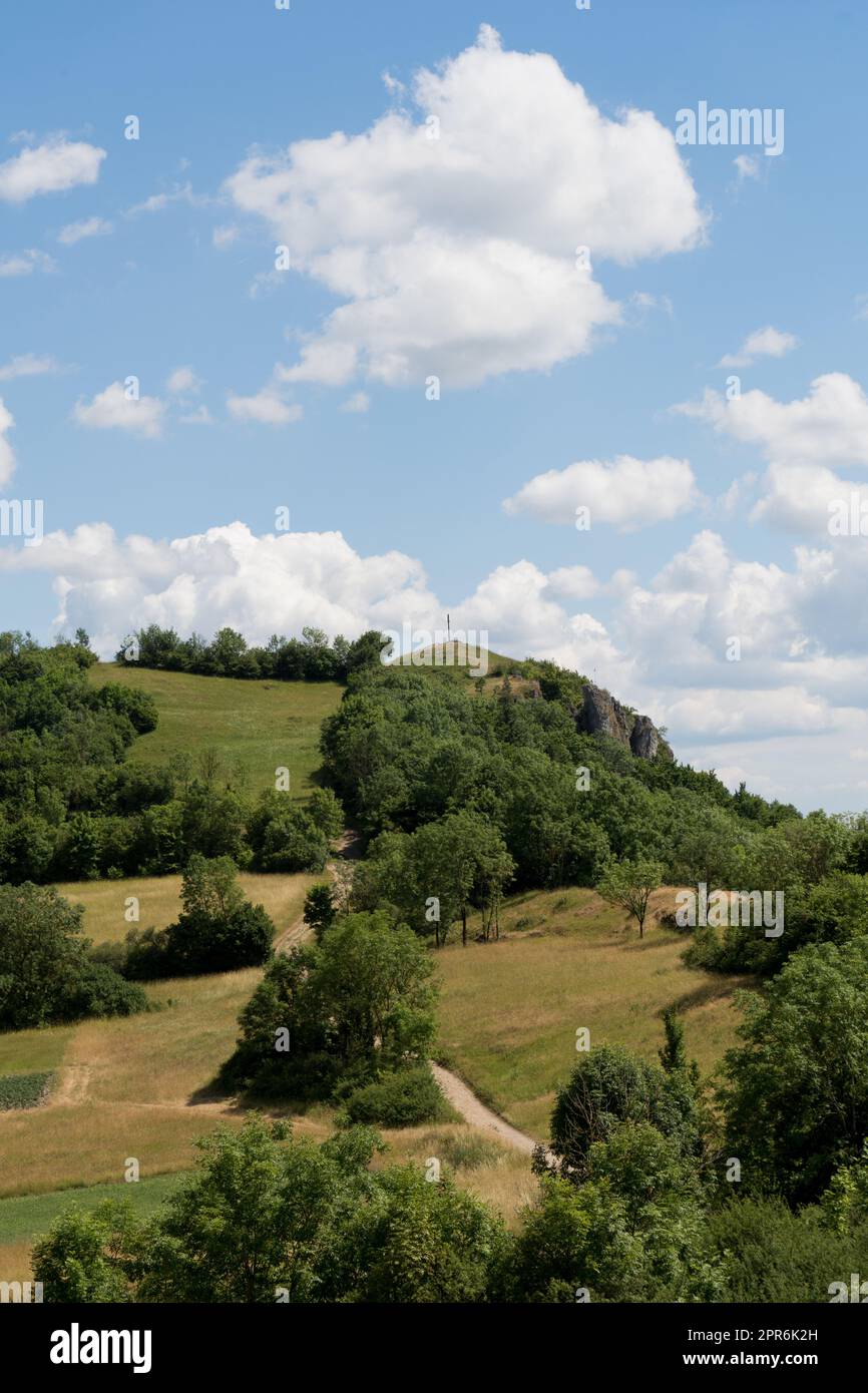 Landscape of the Rodenstein in the german area called Walberla Stock ...