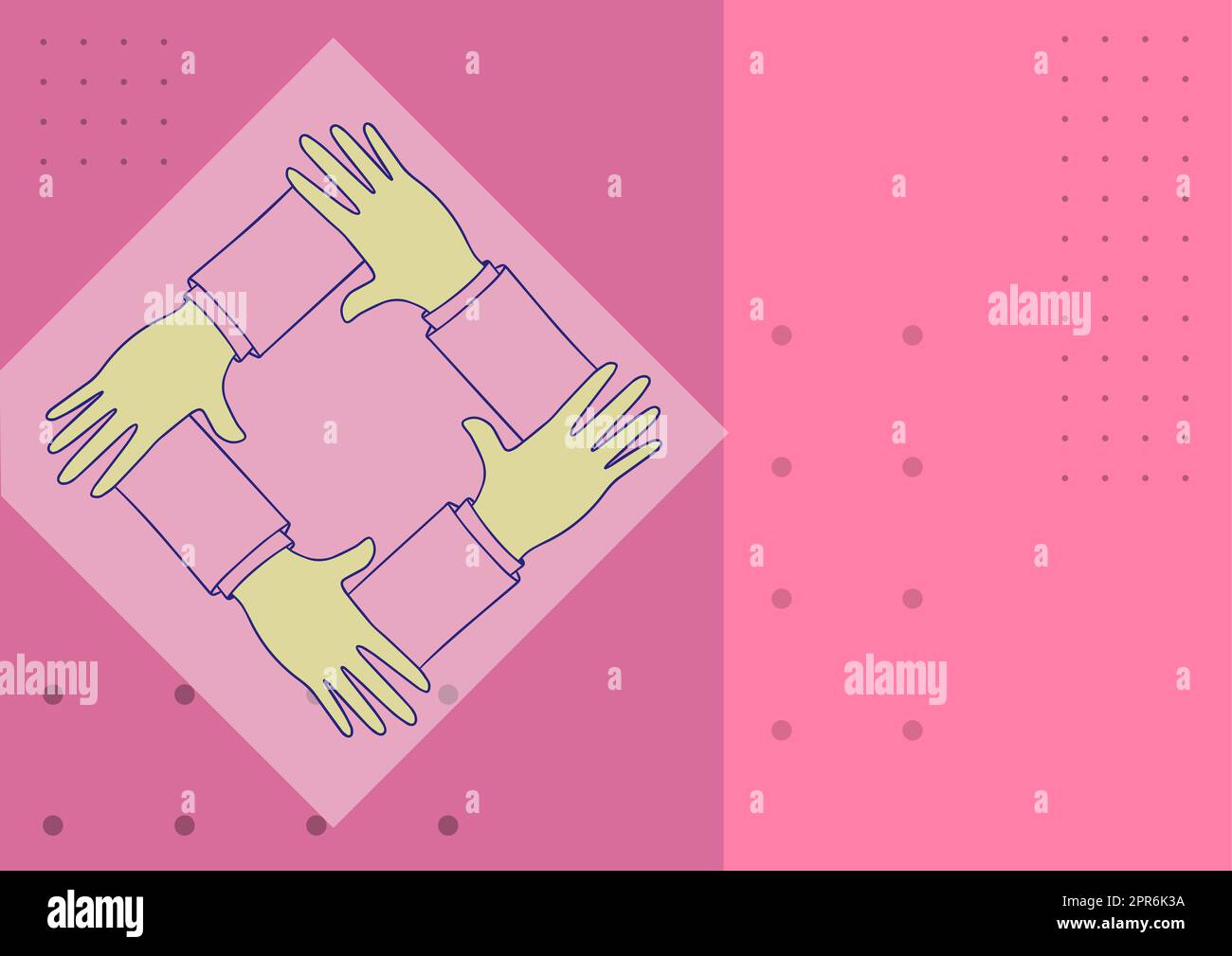 Four Hands Connected Holding Arms Together Showing Connection Symbol ...
