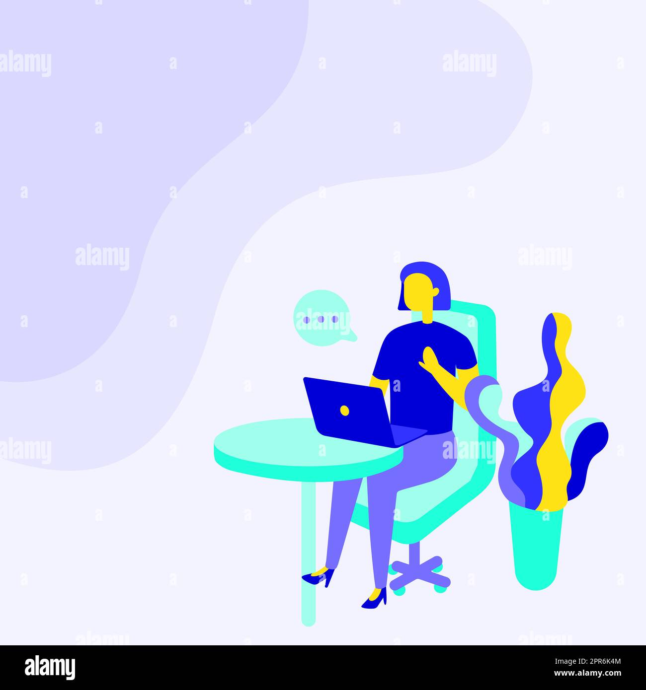 Cartoon doctor computer desk hi-res stock photography and images - Alamy