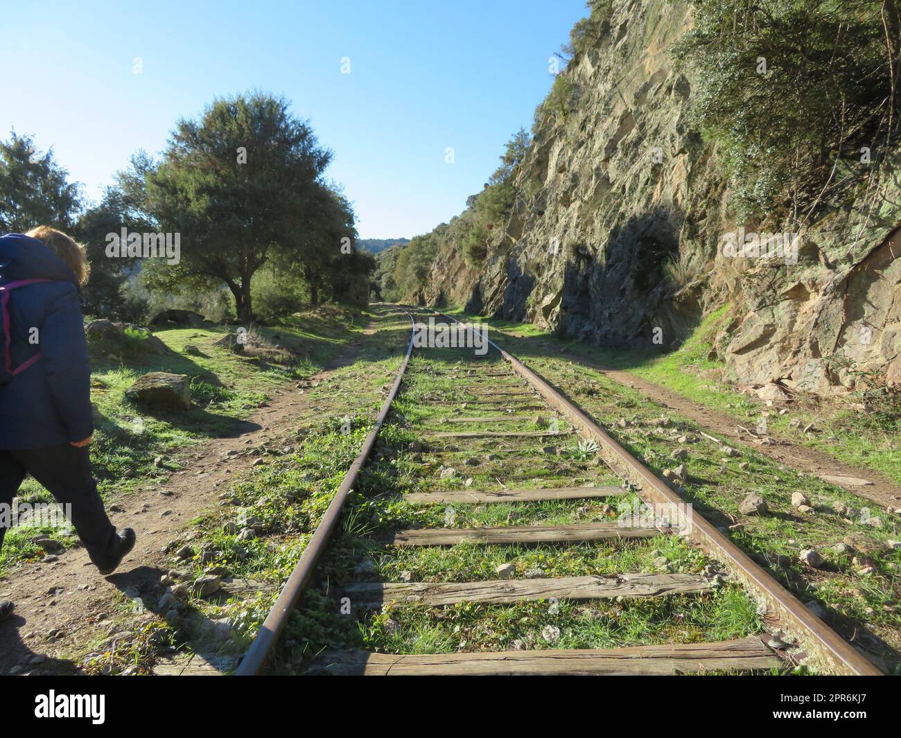 iron road bridges metal rail light at the end of the tunnel train ...