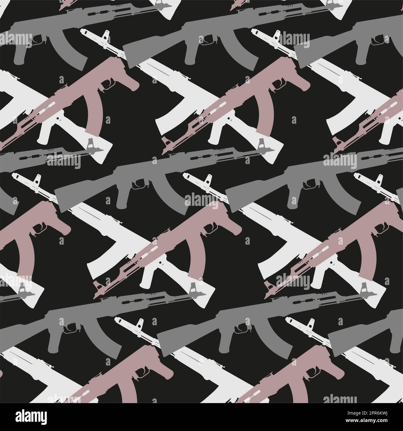 Army. Machine gun AK camouflage military pattern tactical design Stock ...