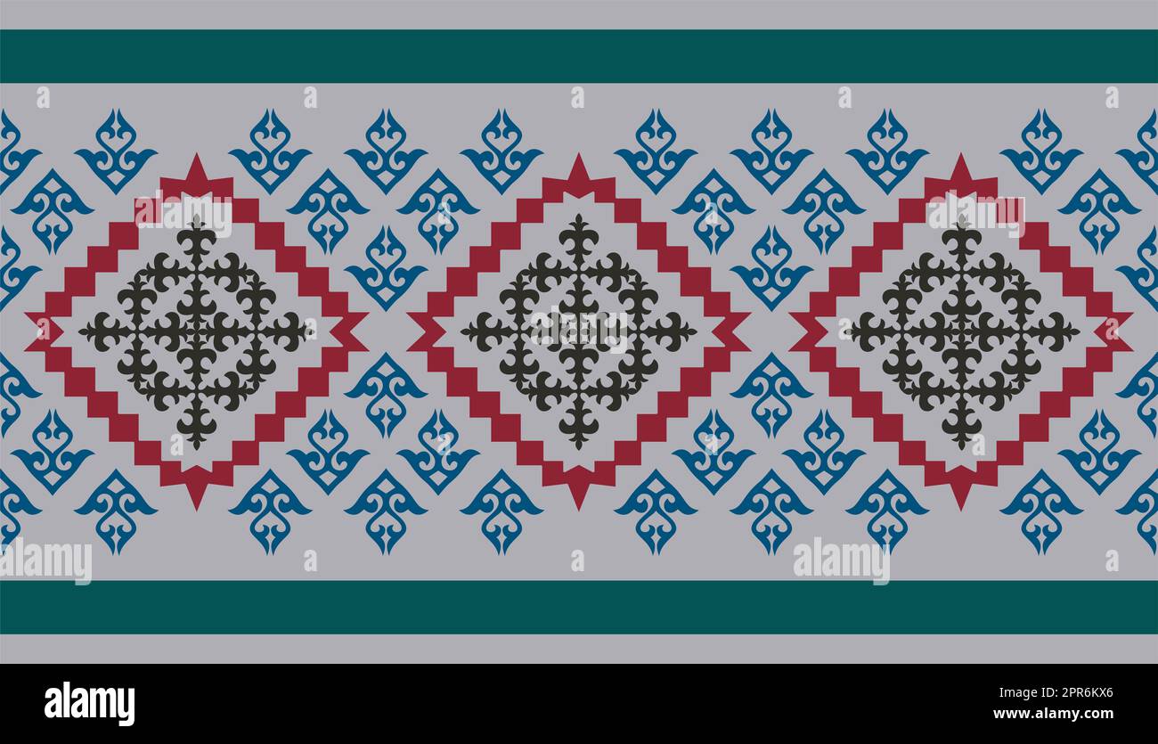 Ethnic patterns. Traditions of nomads, Kazakh steppes, Asian Mongolian ...