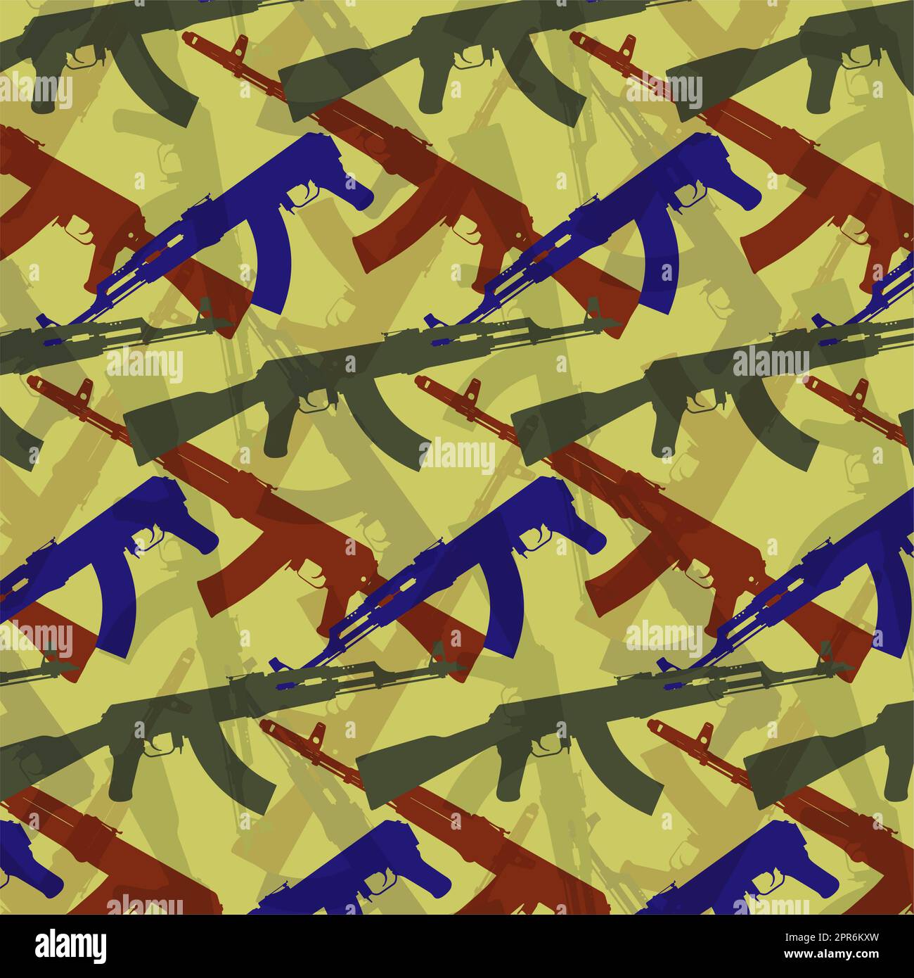 Army. Machine gun AK camouflage military pattern tactical design Stock ...