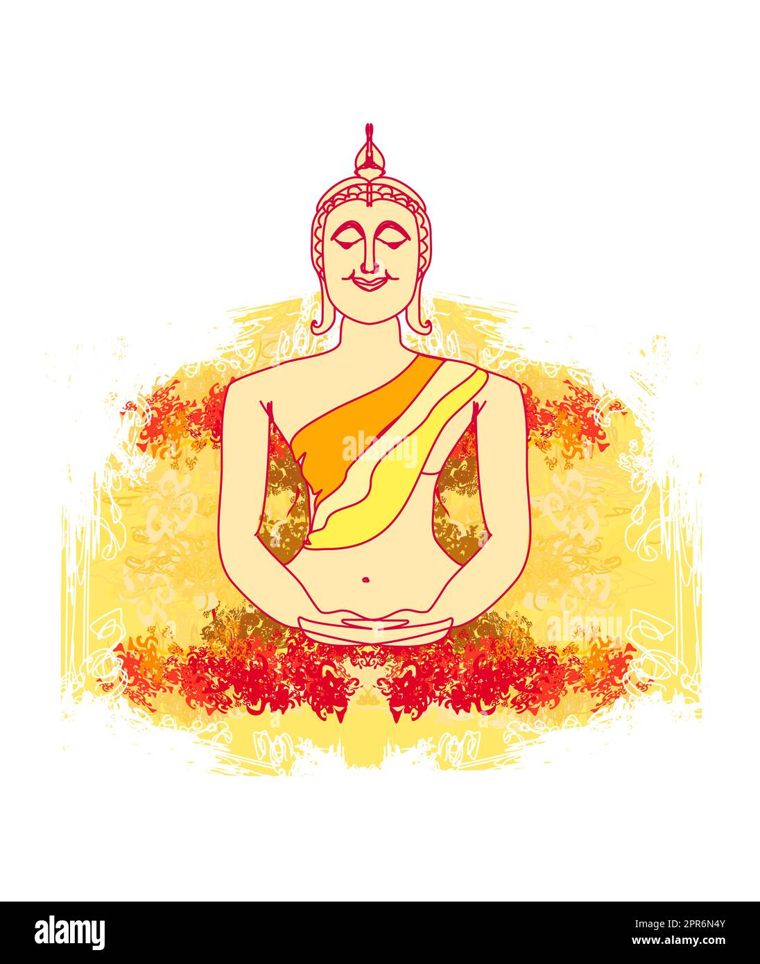 Vector of Chinese Traditional Artistic Buddhism Pattern Stock Photo - Alamy