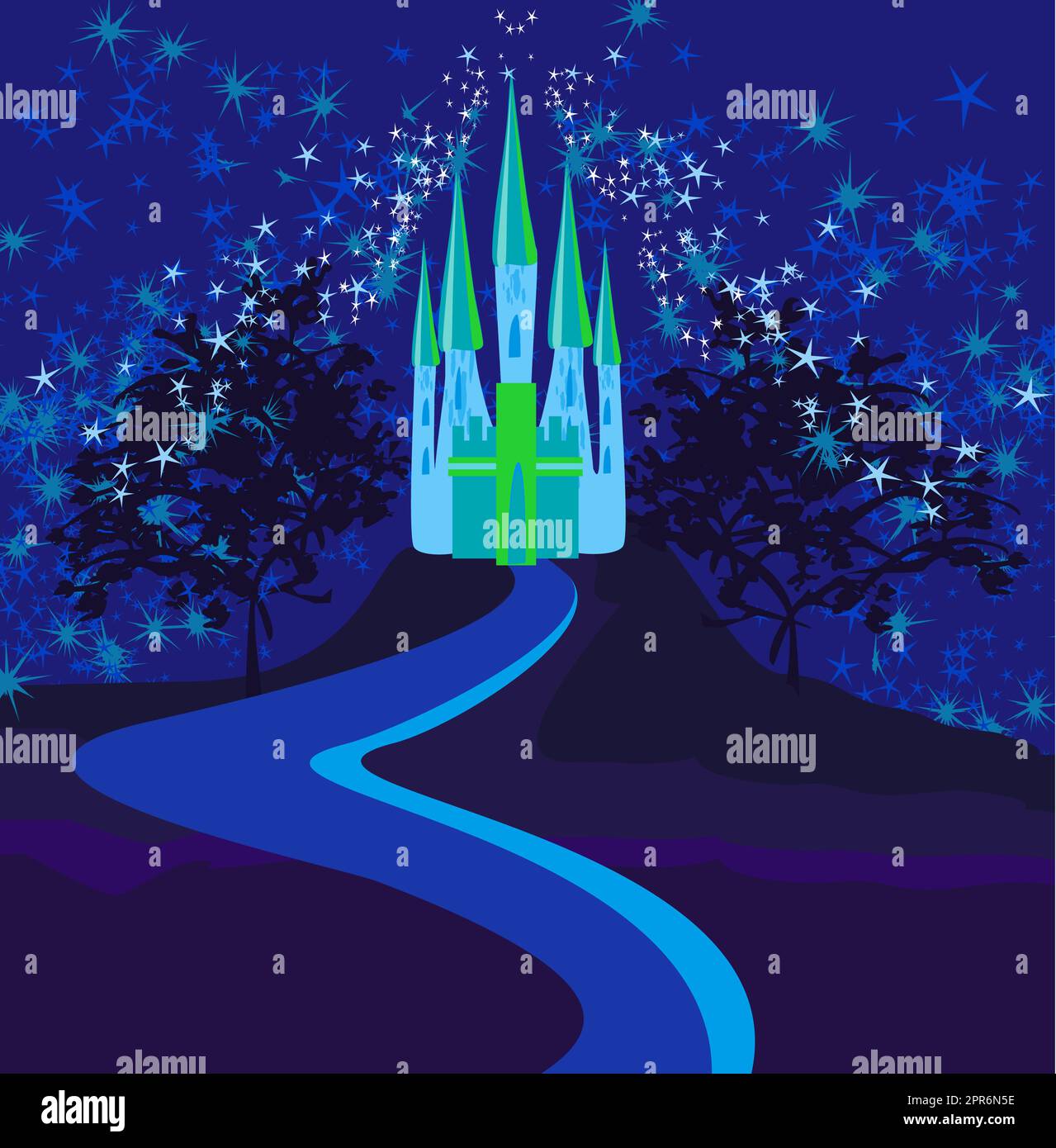 Magic Fairy Tale Princess Castle Stock Photo - Alamy